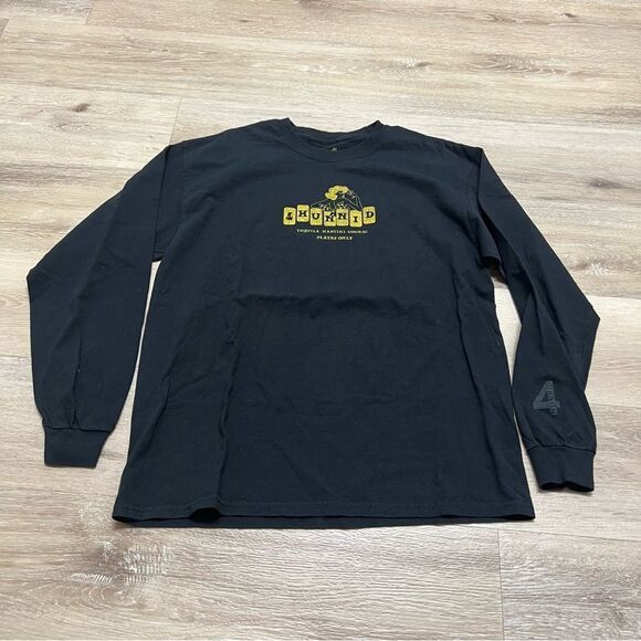 4 hunnid | Shirts | 4 Hunnid Mensblack Logo Size Large Long Sleeve T ...